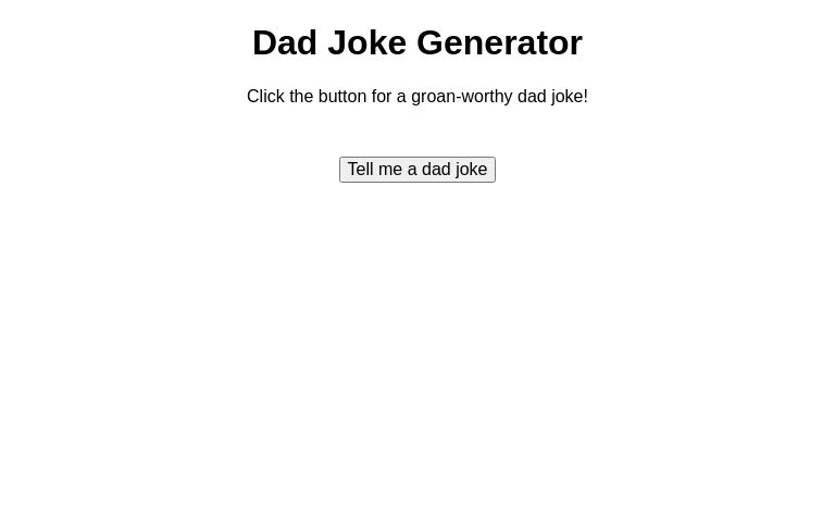 Dad Joke Generator