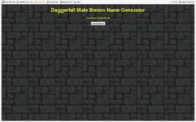 Daggerfall Male Breton Name Generator