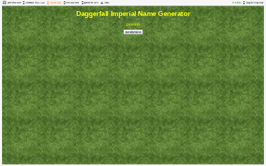 Daggerfall Imperial Name Generator