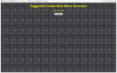 Daggerfall Female Nord Name Generator