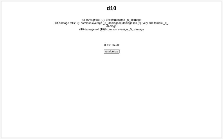 d10 ― Perchance Generator
