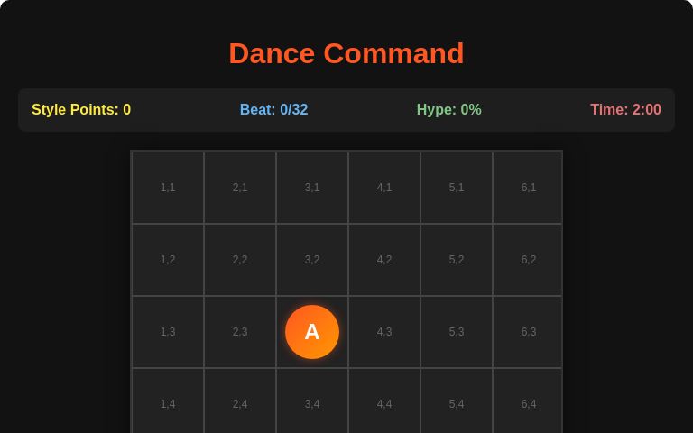 Dance Command ― Perchance Generator