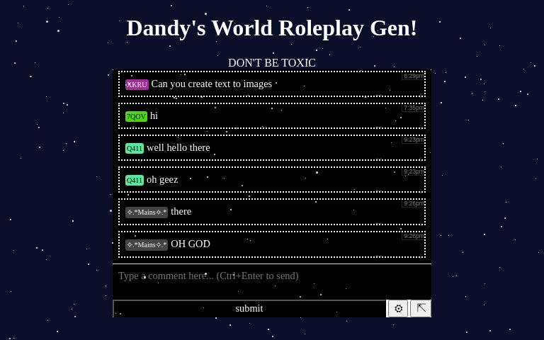 Dandy's World Roleplay Gen!