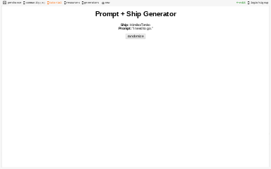 Prompt + Ship Generator