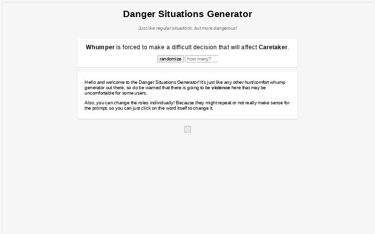 Danger Situations Generator