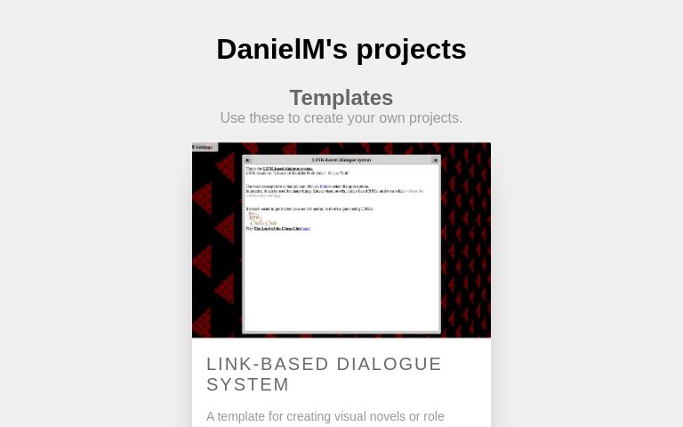 DanielM's projects ― Perchance Generator