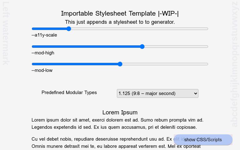 Importable Stylesheet Template |-WIP-| ― Perchance Generator