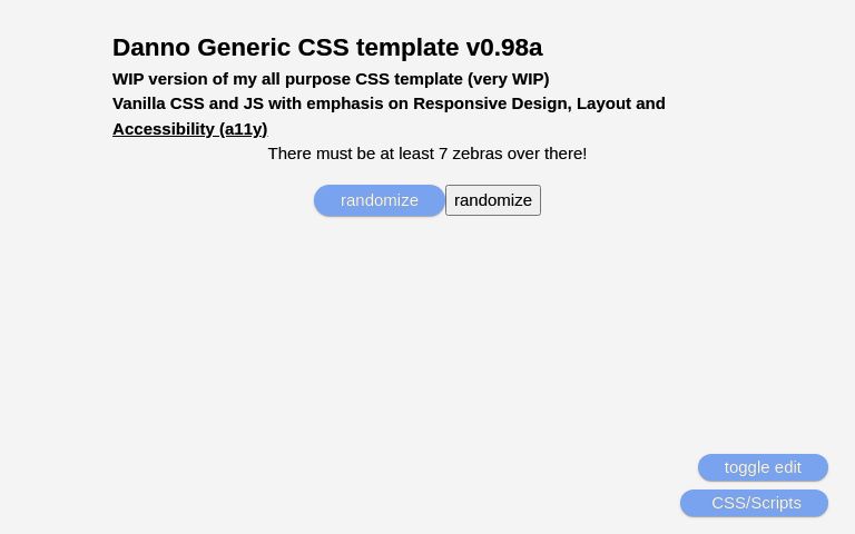 Danno Generic CSS template v0.98a