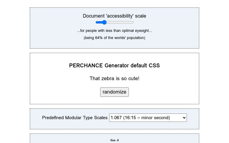 PERCHANCE Generator default CSS