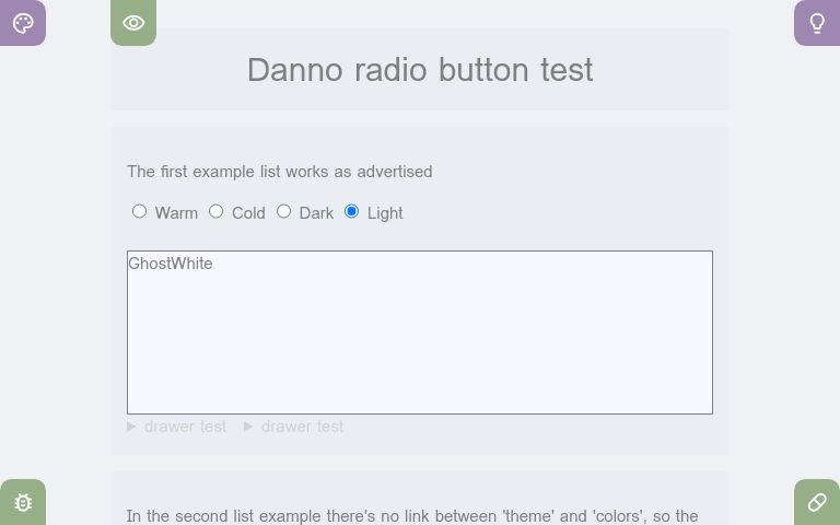 Danno radio button test ― Perchance Generator