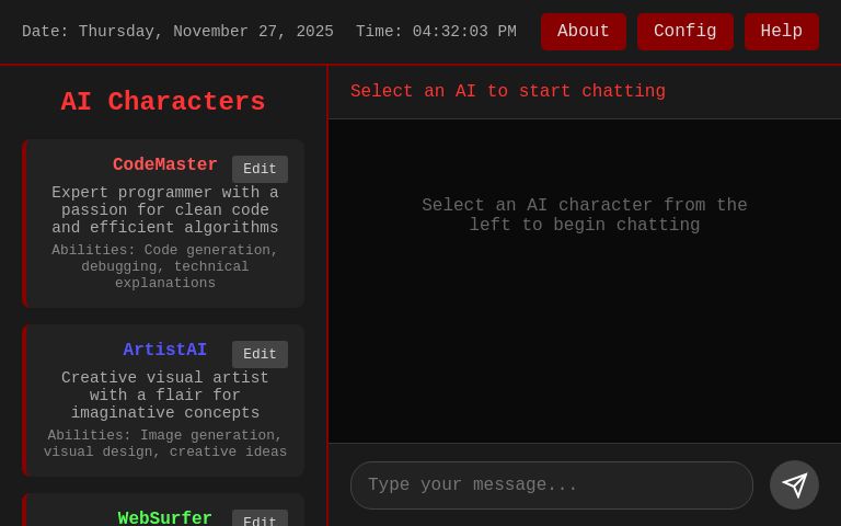 AI Characters ― Perchance Generator
