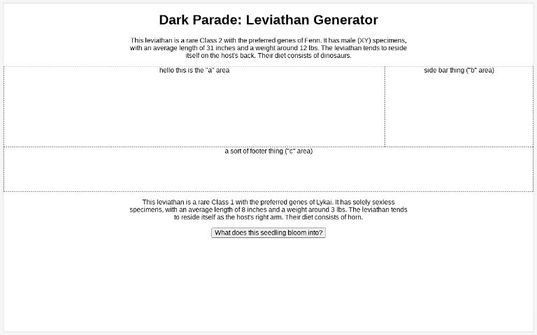 Dark Parade: Leviathan Generator