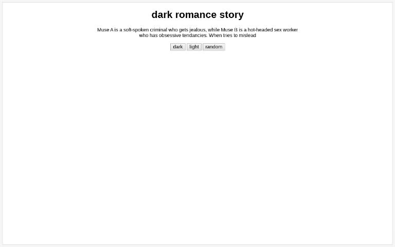 dark romance story ― Perchance Generator