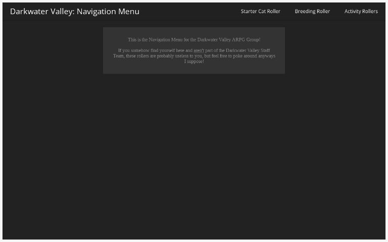 Darkwater Valley Navbar ― Perchance Generator