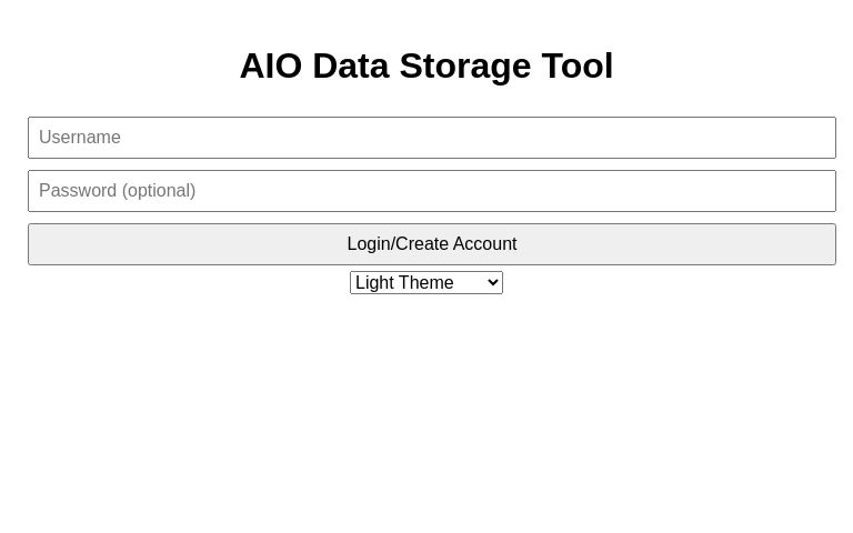 AIO Data Storage Tool ― Perchance Generator