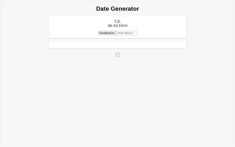 Date Generator