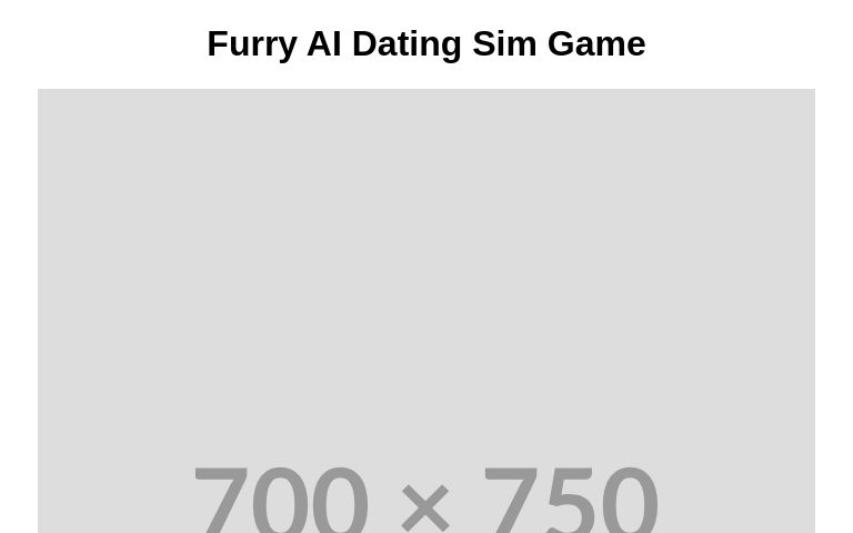 Furry AI Dating Sim Game ― Perchance Generator