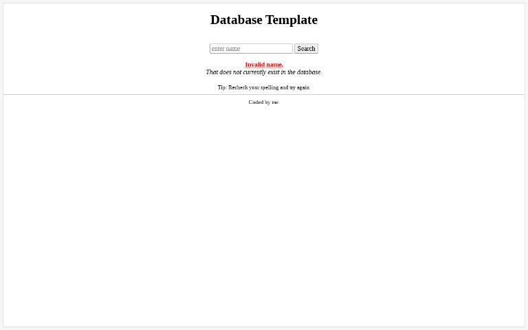 Database Template ― Perchance Generator
