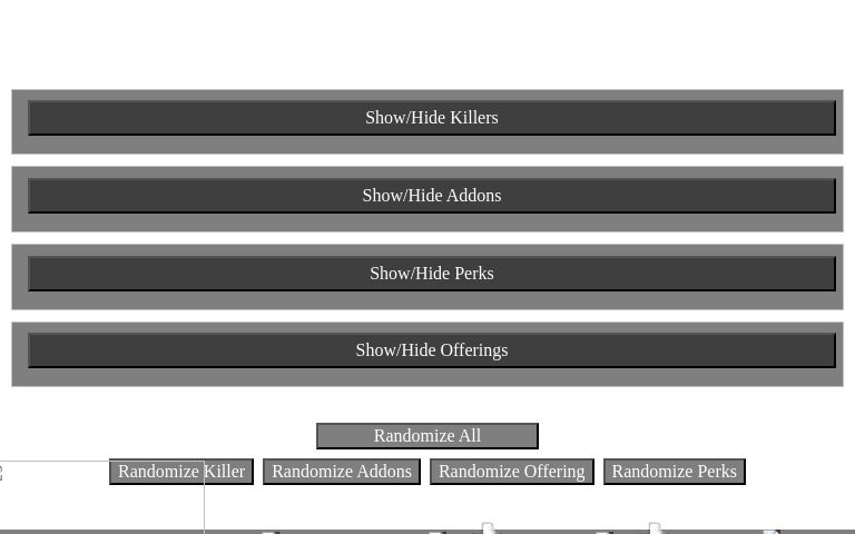 KILLERS ― Perchance Generator