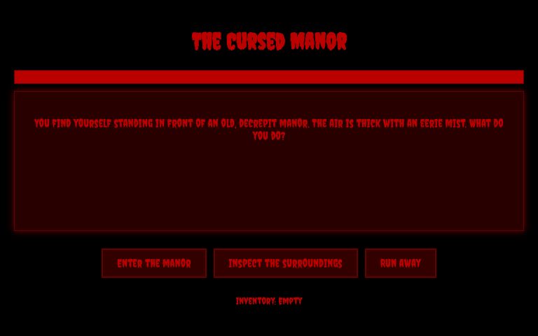 The Cursed Manor ― Perchance Generator