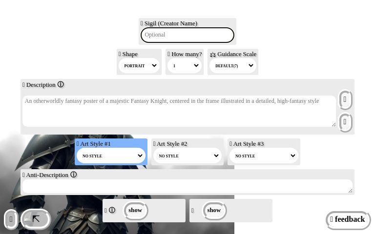 👁️‍🗨️ 𝓓🐉𝓒 ― Perchance Generator