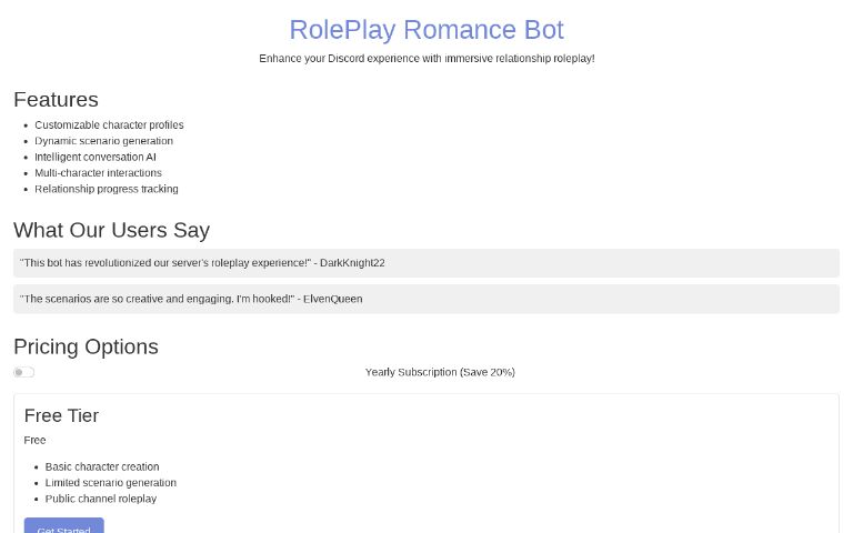 RolePlay Romance Bot