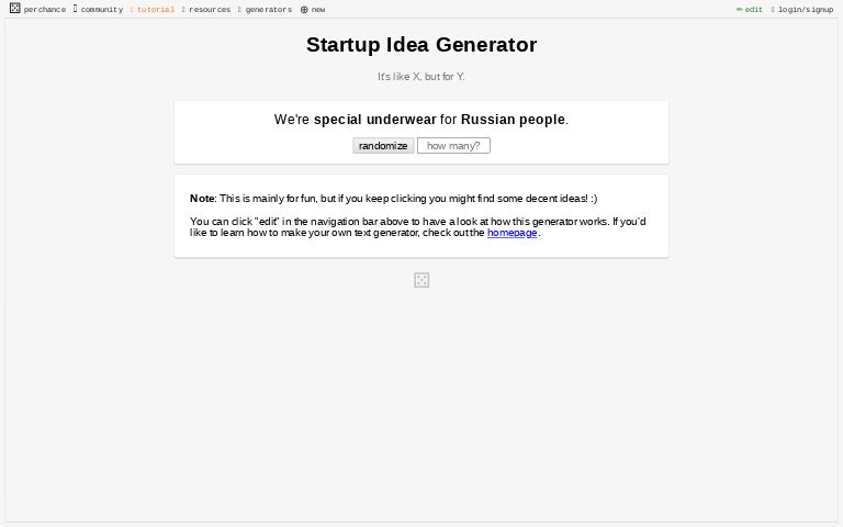 Startup Idea Generator