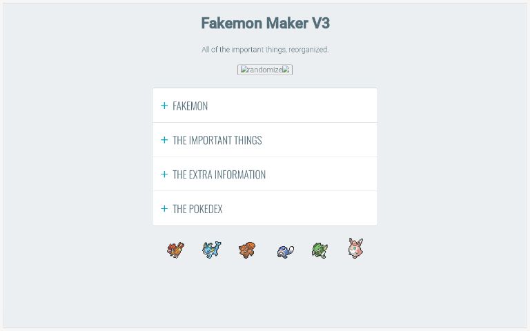 Fakemon Maker V3 ― Perchance Generator