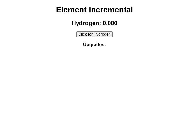 Element Incremental ― Perchance Generator