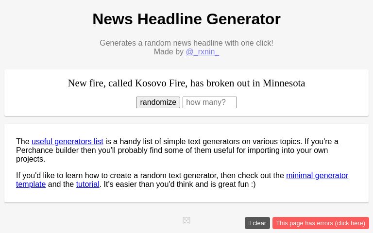 News Headline Generator