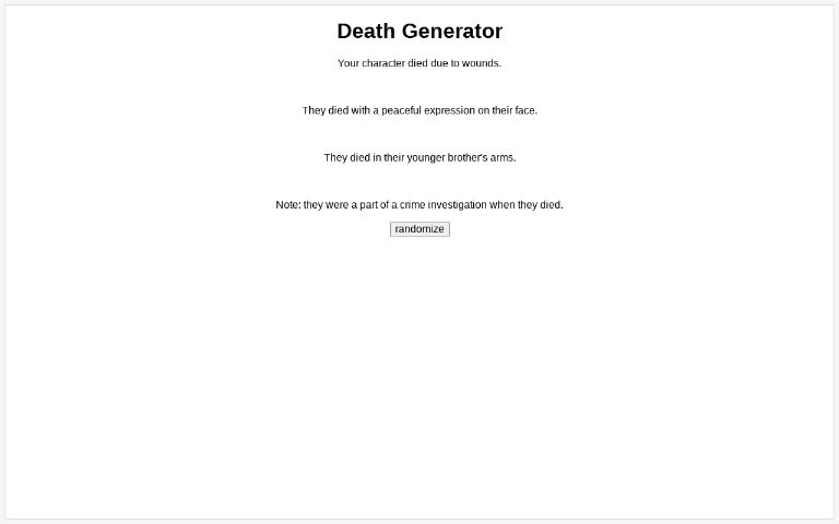 Death Generator