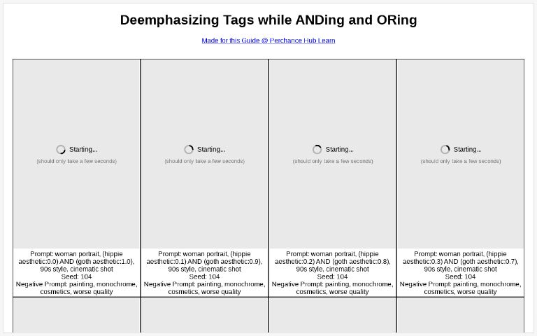Deemphasizing Tags while ANDing and ORing ― Perchance Generator