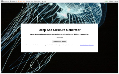 Deep Sea Creature Generator