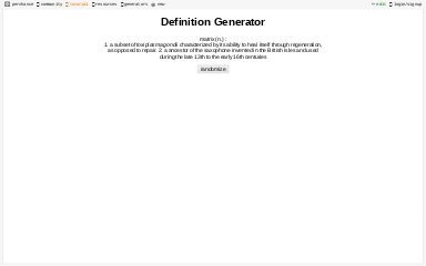 Definition Generator