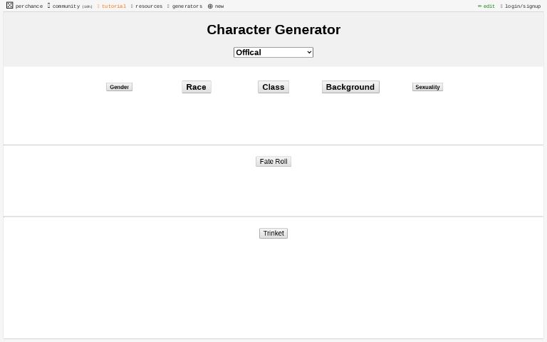 Character Generator