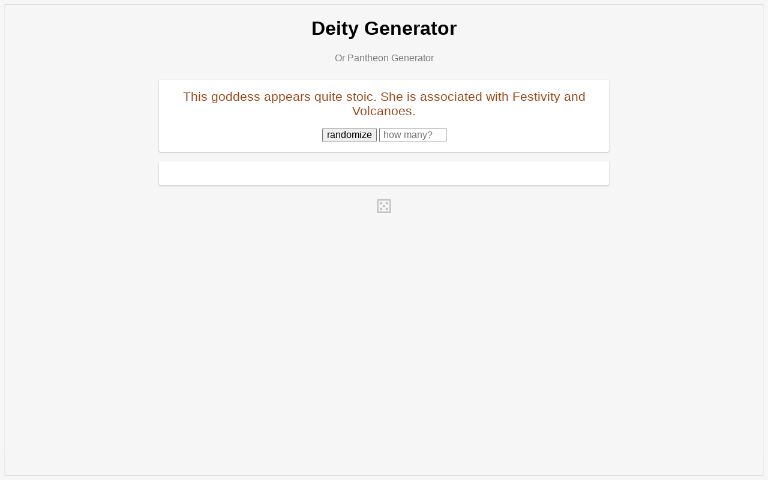 Deity Generator