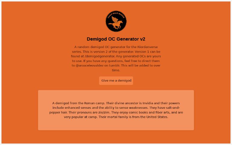Demigod OC Generator v2