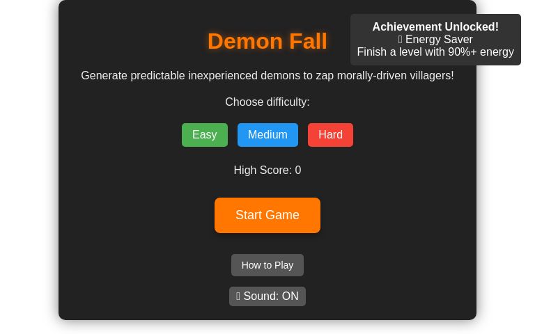 Demon Fall ― Perchance Generator