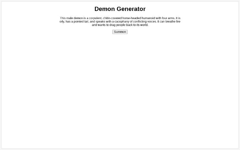 Demon Generator