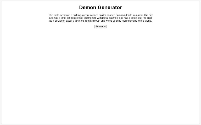 Demon Generator