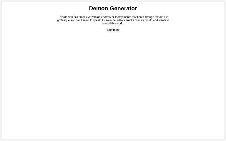 Demon Generator