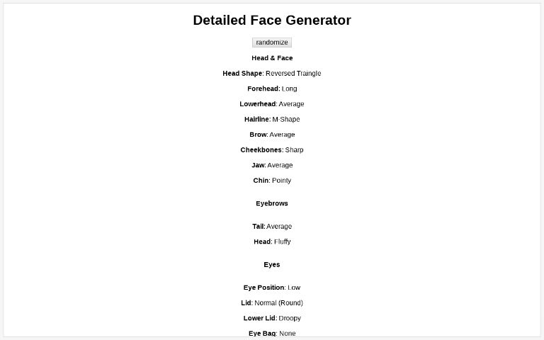 Detailed Face Generator