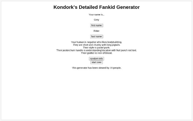 Kondork's Detailed Fankid Generator