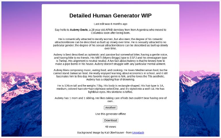 Detailed Human Generator WIP