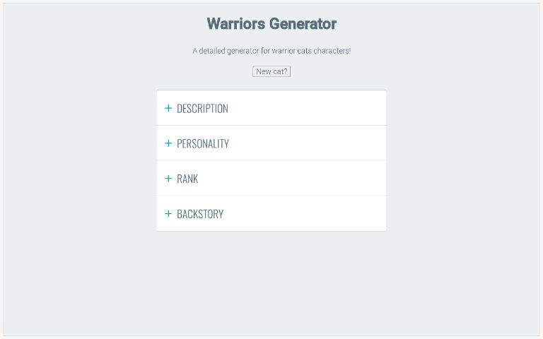 Warriors Generator