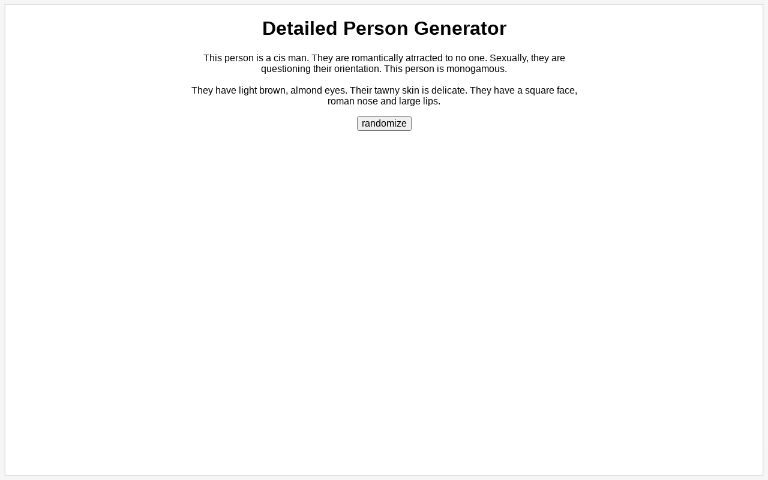 Detailed Person Generator