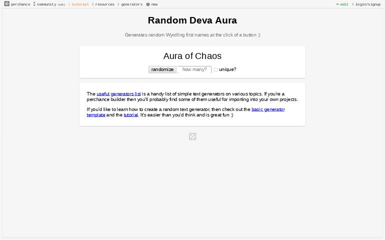 Random Deva Aura ― Perchance Generator