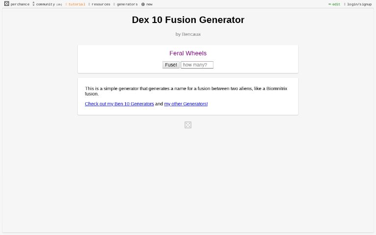 Dex 10 Fusion Generator