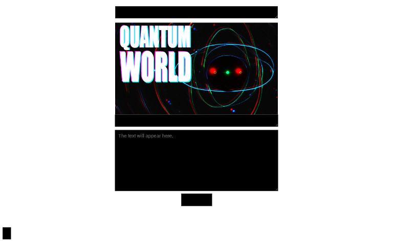 THE QUANTUM WORLD ― Perchance Generator