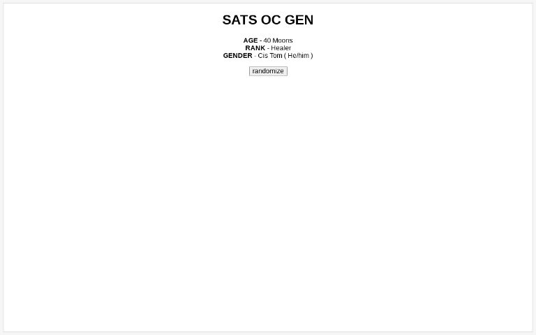 SATS OC GEN